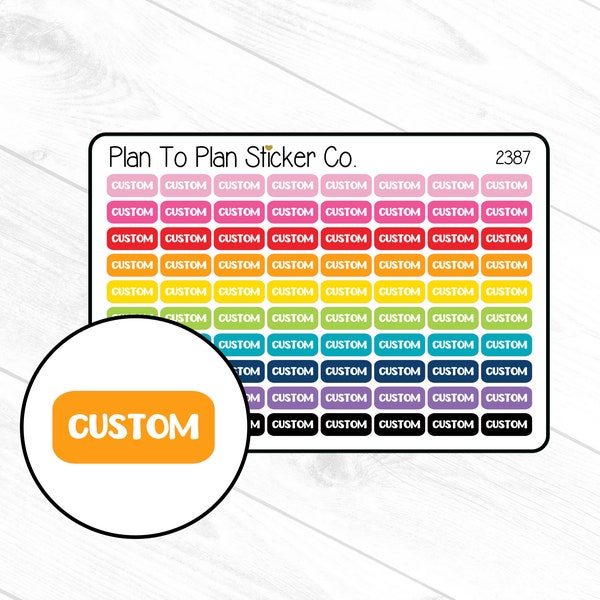 Small Custom Sticker - Etsy