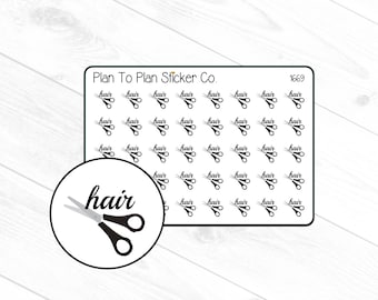 42 Cute Haircut/appointment/salon/blowdry/reminder Planner Stickers - Etsy