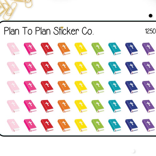 1130bible Study Church Planner Stickers. | Etsy