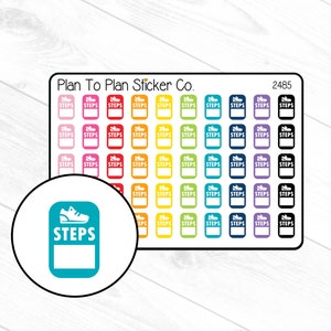 2485~~steps Tracker Planner Stickers. - Etsy