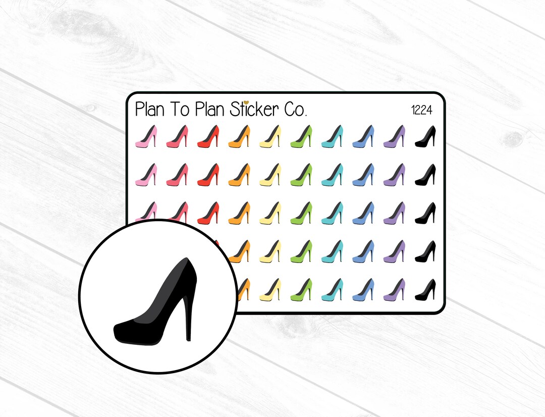 1224high Heels Planner Stickers. - Etsy