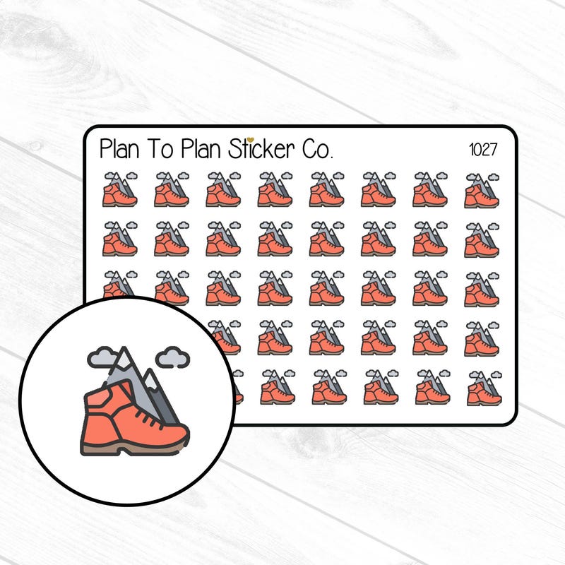 Hiking Sticker - Etsy