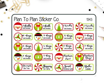 1024back to School Countdown Planner Stickers. | Etsy