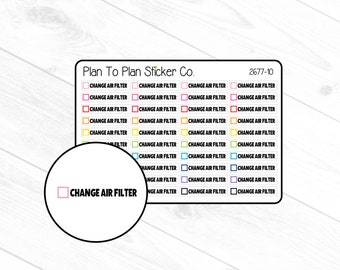 Change Filter Planner Stickers - Etsy