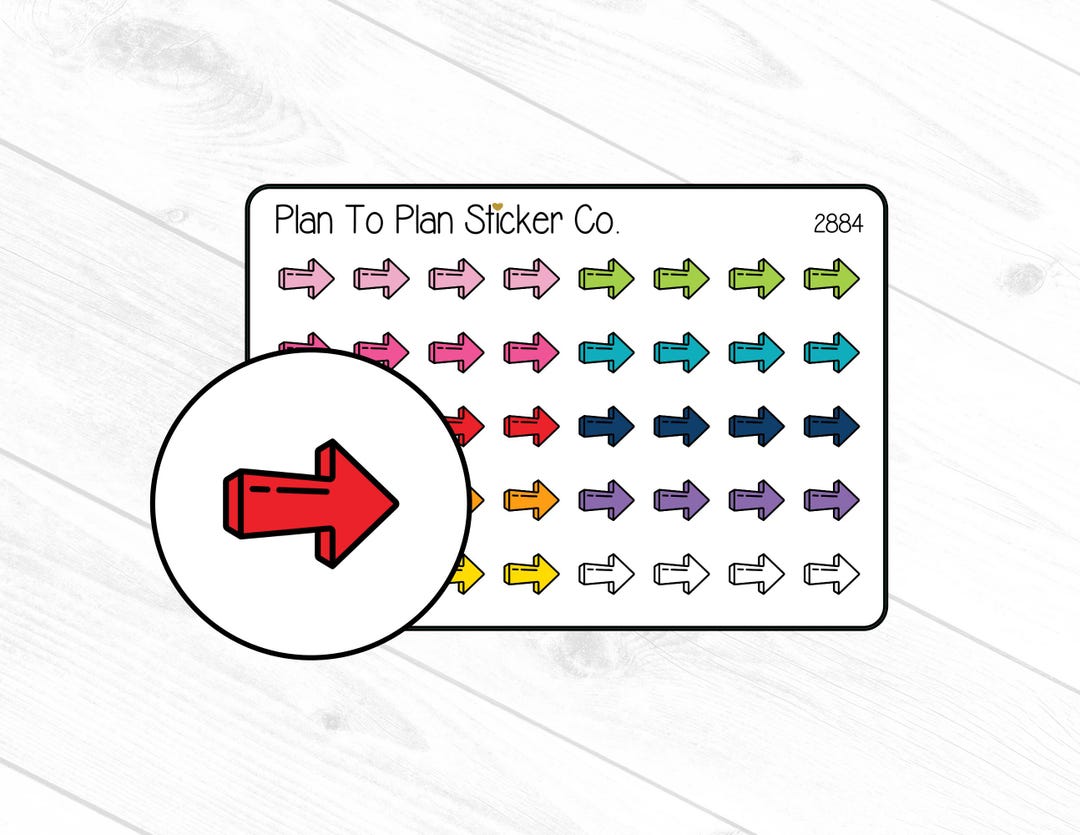 2884~~ Arrows Planner Stickers. - Etsy