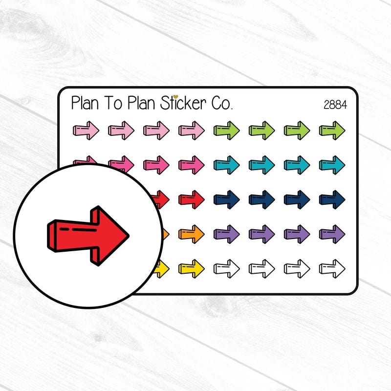 Arrow Stickers - Etsy