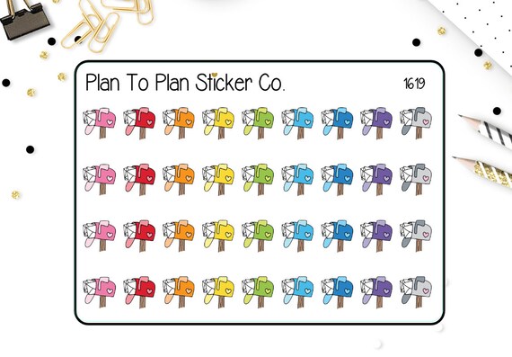 1619mailbox Happy Mail Planner Stickers. - Etsy