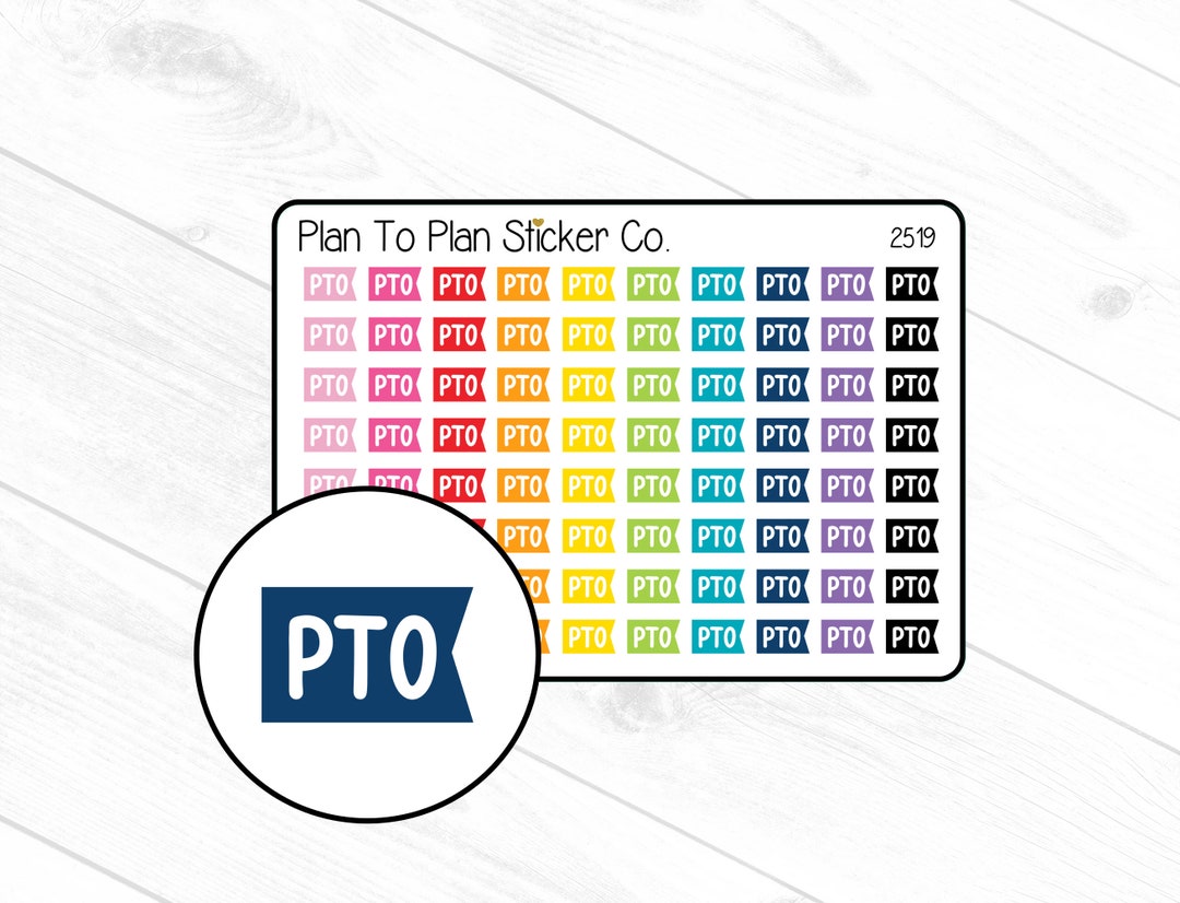 2519~~PTO Flags Planner Stickers. - Etsy