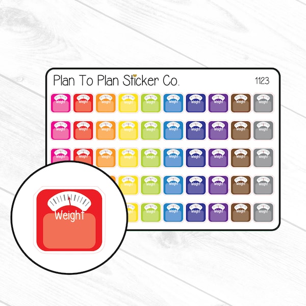 Weights Planner Stickers - Etsy