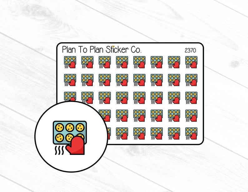 2370~~cookie Sheet Planner Stickers. - Etsy