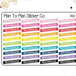 Rescheduled Stickers - Etsy