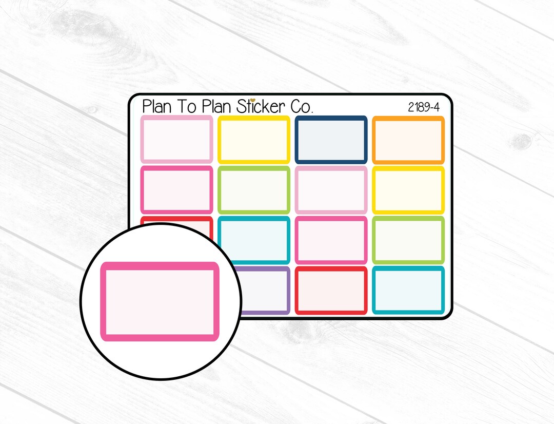 2189-4~~2 Hour Blocks Planner Stickers - Etsy