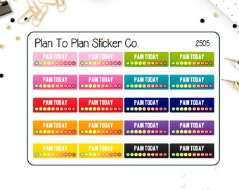 Pain Rating Planner Stickers Pain Faces Stickers Pain - Etsy