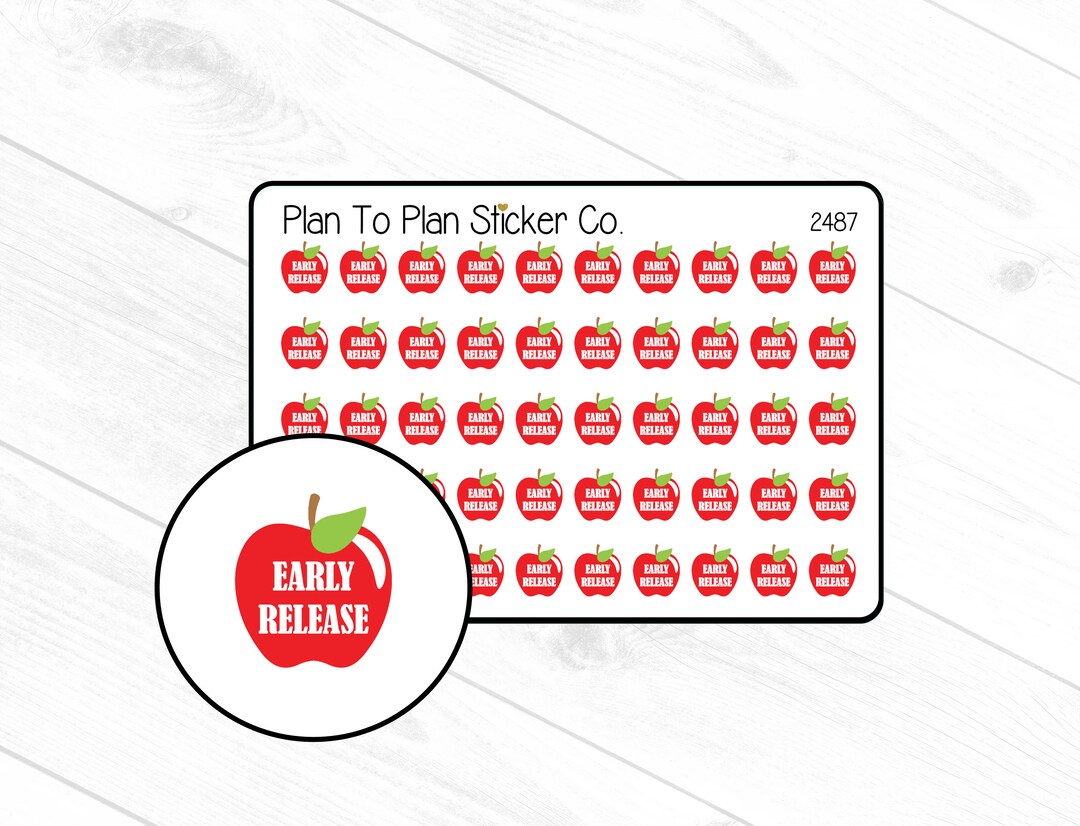 2487~~early Release Apple Planner Stickers. - Etsy
