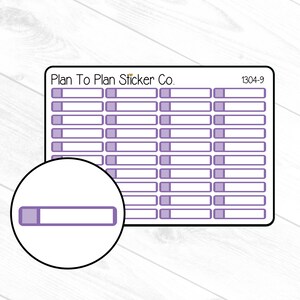 1304-9~~purple Little Labels Planner Stickers. - Etsy