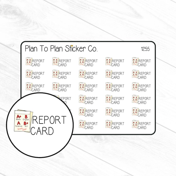 Report Card Stickers - Etsy