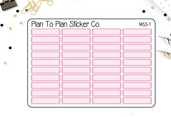 1453-1light Pink Rounded Labels Planner Stickers. - Etsy