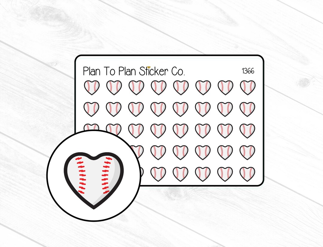 1366~~baseball Game Practice Reminder Planner Stickers - Etsy