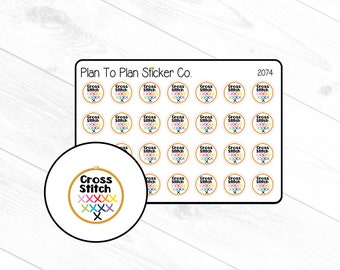 Needle and Thread Planner Stickers, Printed Stickers, Knitting, Cute ...