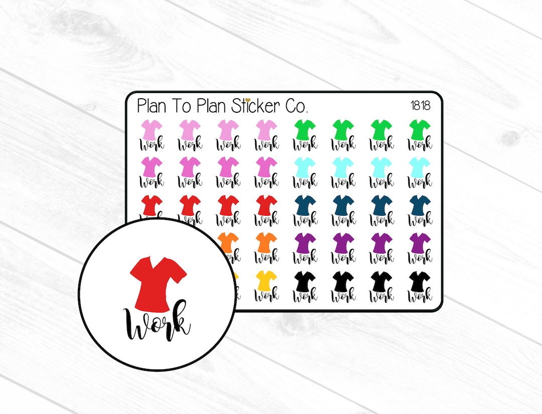 1818~~nurse Work Tracker Planner Stickers. - Etsy