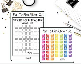 Weight Loss Tracker Stickers - Etsy