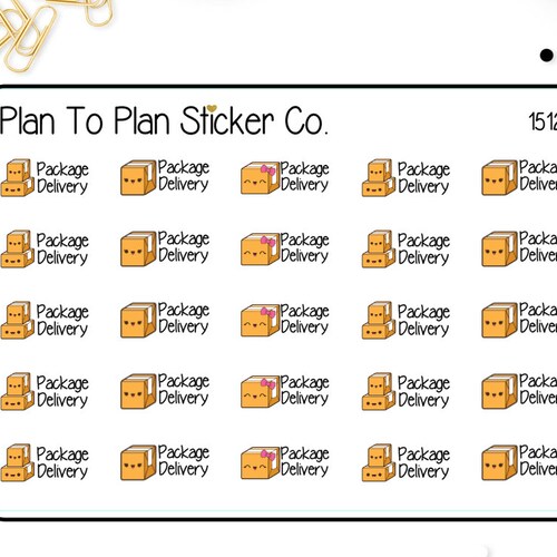 Happy Package Planner Stickers - Etsy
