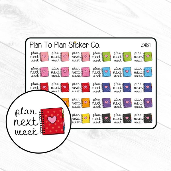 Sticker Plan - Etsy