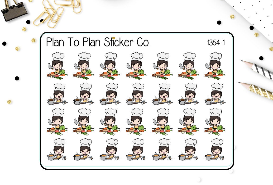 1354cooking Girls Planner Stickers. - Etsy