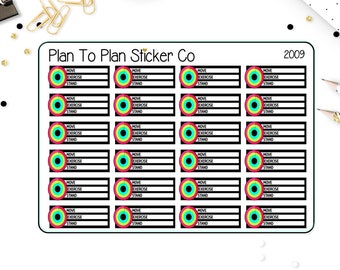 Daily Steps Tracker VERTICAL Planner Stickers Weekly Sidebar - Etsy