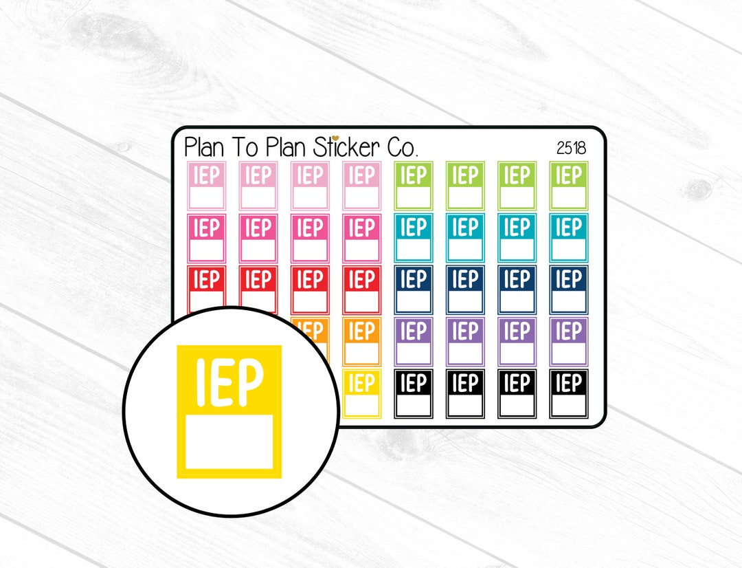2518~~IEP Meeting Planner Stickers. - Etsy