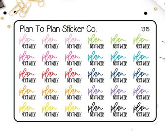 Doodle Plan Next Week Printable Planner Stickers Erin Condren - Etsy
