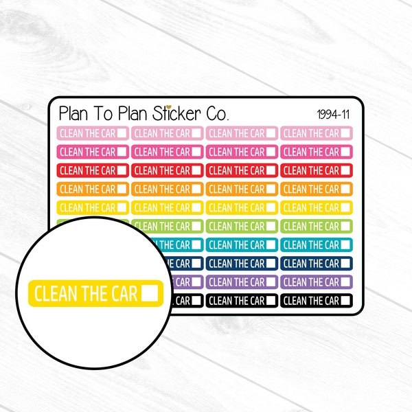 Clean Car Stickers - Etsy