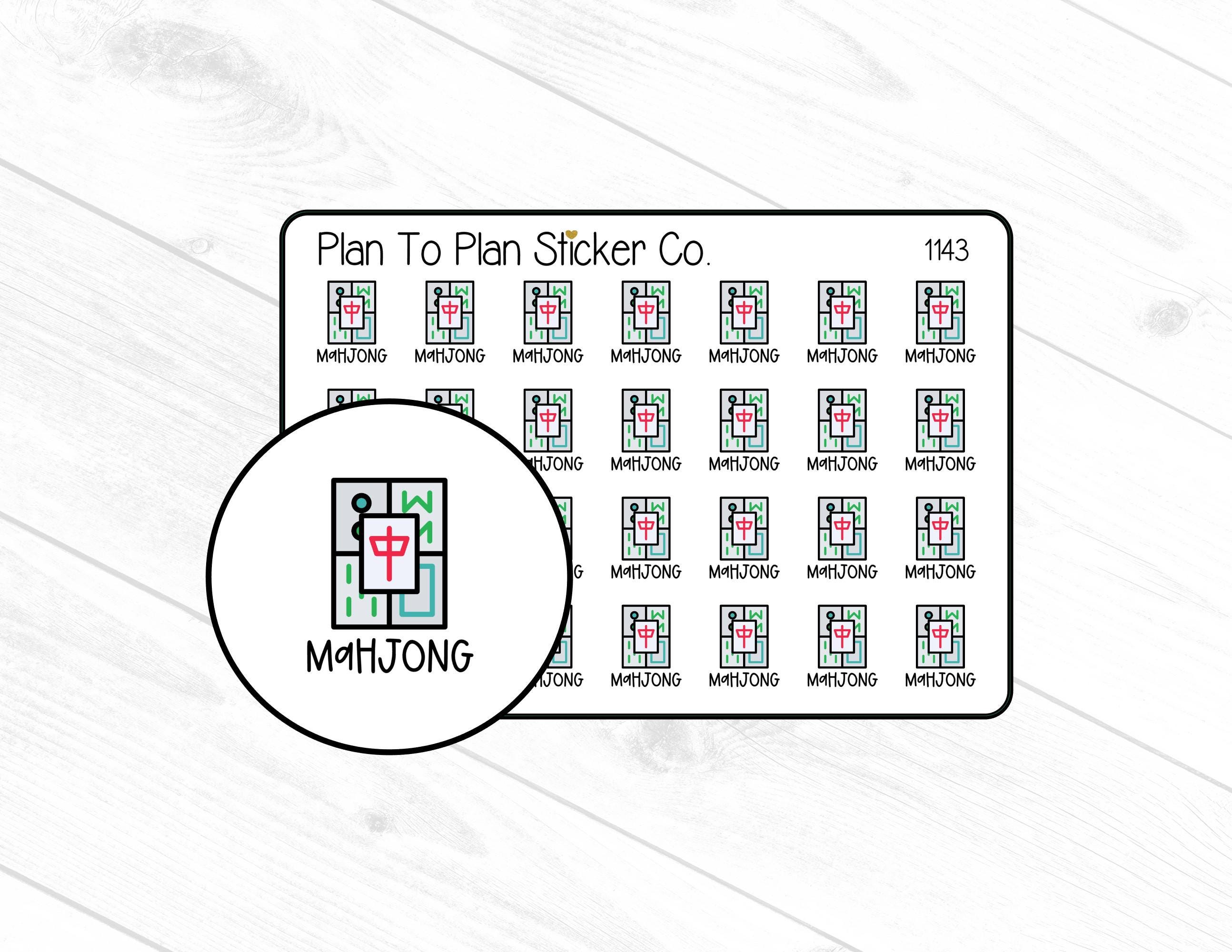 Mah Jongg Stickers Mah Jongg Jong Mahjong 10 Joker Stckers Dragon - Set ...
