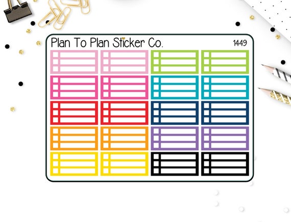 1449blank Task Trackers Planner Stickers. | Etsy