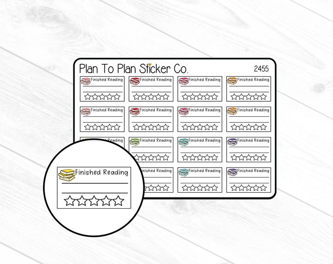 EREADER Icon Stickers - Book Lover Icon Stickers - Book Planner ...