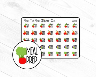 Meal Prep Printable Planner Stickers, Cook Stickers, Watercolor ...