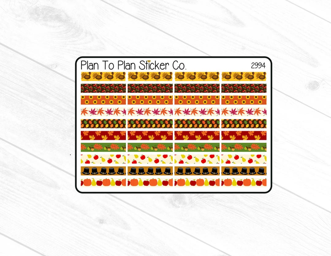2994~~fall Dividers Planner Stickers. - Etsy