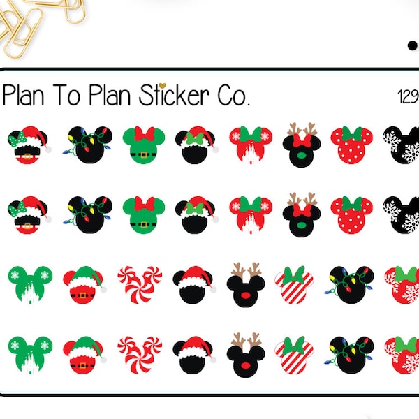 Minnie Mouse Scrapbook Stickers - Etsy