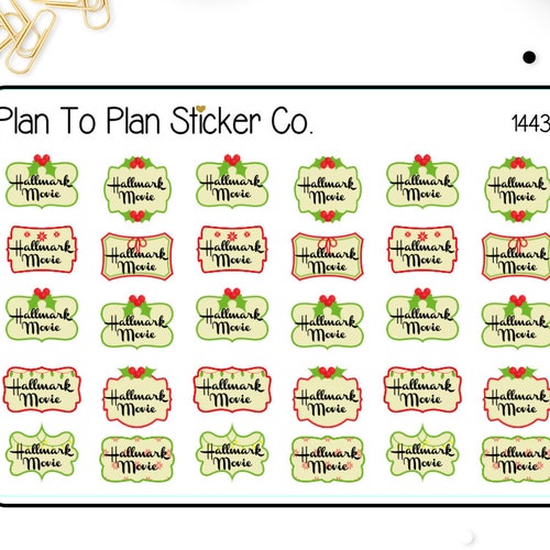 2032hallmark Movie Tracker Planner Stickers. - Etsy