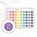 2359~~paid Bill Trackers Planner Stickers. - Etsy