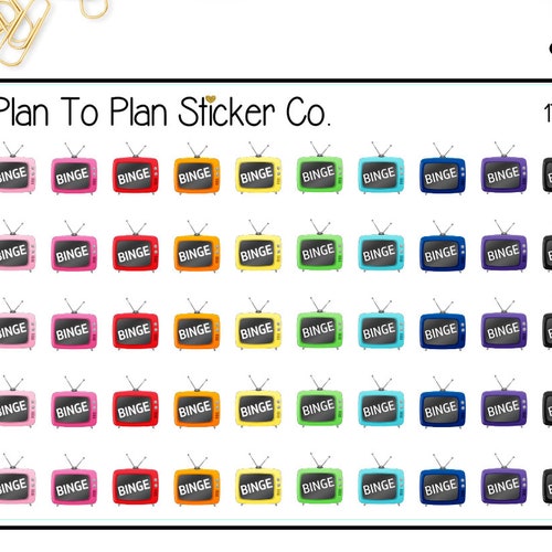 1387movie/tv Show Episode Tracker Planner Stickers. - Etsy