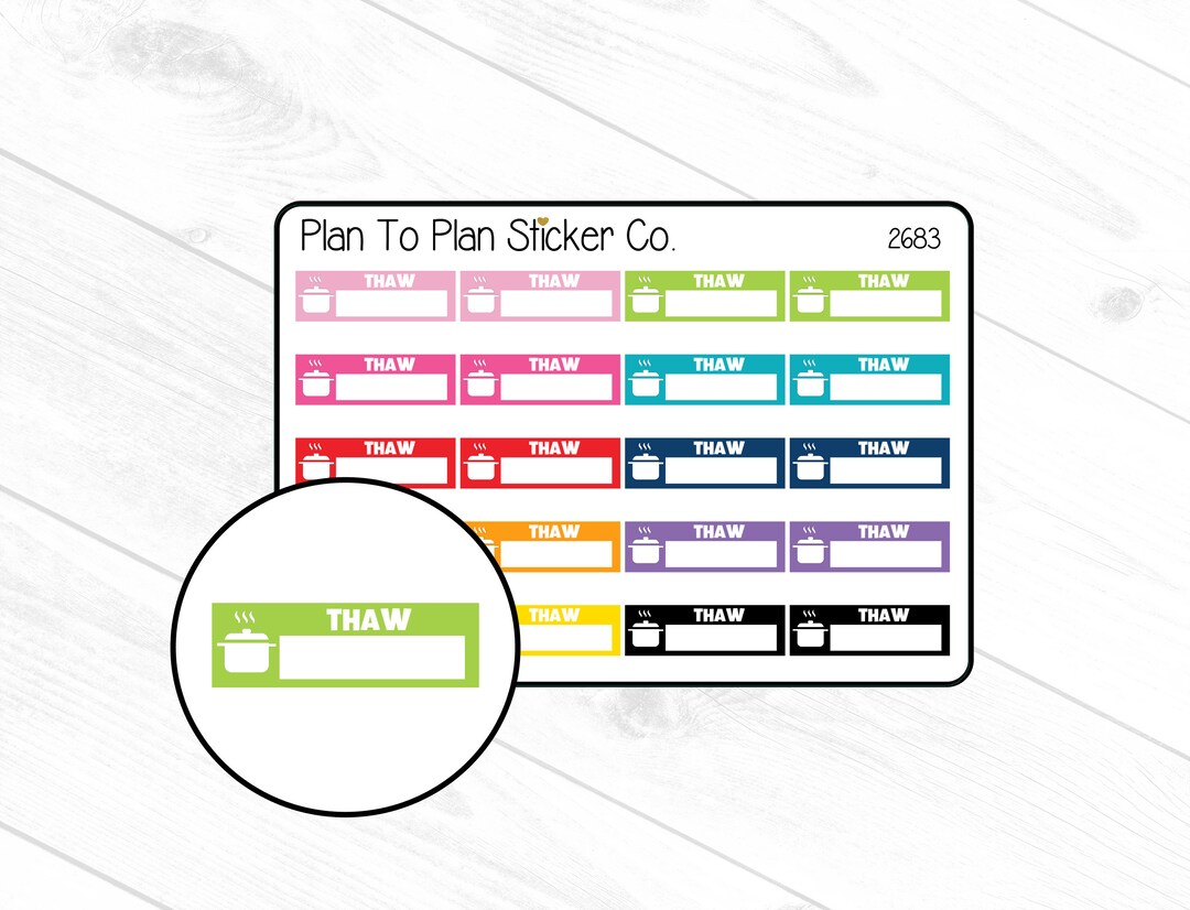 2683~~thaw Planner Stickers. - Etsy