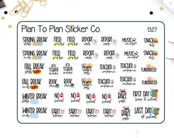 School Year Planner Stickers - Etsy