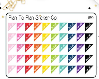 Nurse on Call Work Planner Stickers - Etsy