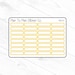 1043-5~~yellow Stitched Box Planner Stickers. - Etsy