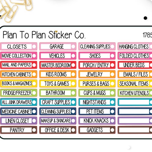 178530 Day Declutter Challenge Planner Stickers. - Etsy