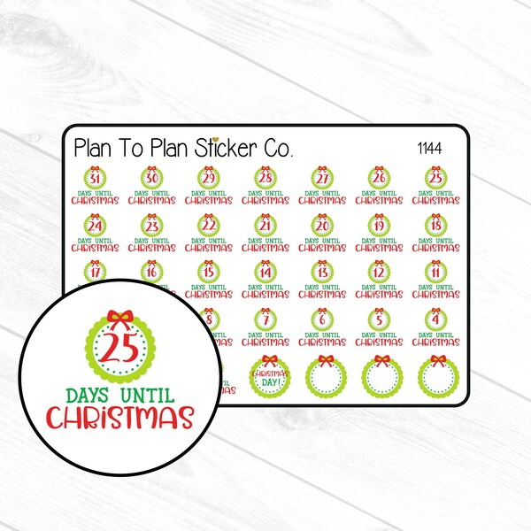 Christmas Countdown - Etsy