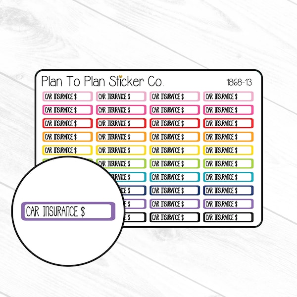 Insurance Stickers - Etsy