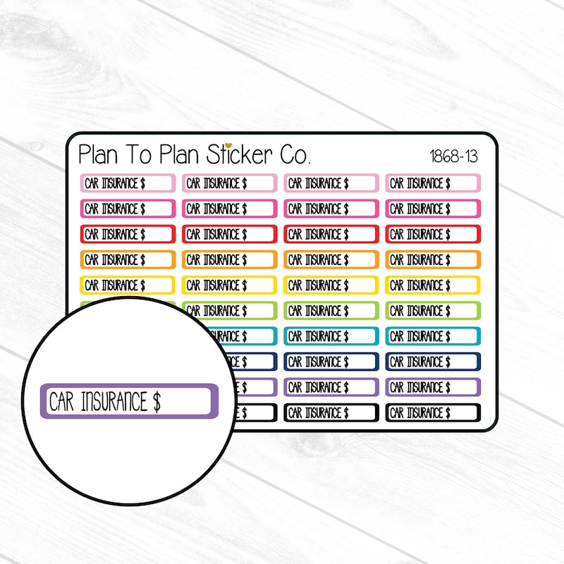 Insurance Stickers - Etsy