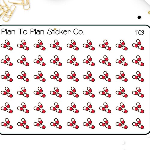 1367medication/pill Tracker Planner Stickers. - Etsy